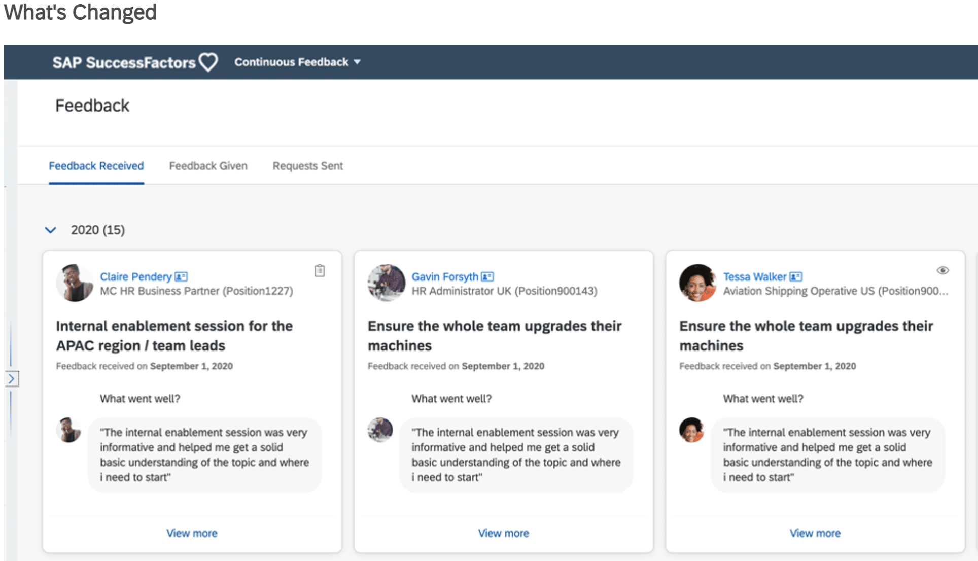Sap SuccessFactors Performance Management H2 2020 - Lorenzo Data Solutions